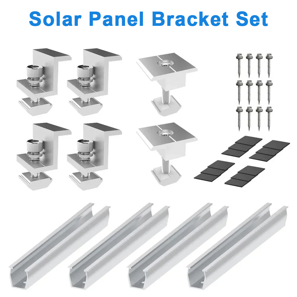 Jual Solar Panel Mount Bracket Photovoltaic Panel Rail Solar | Shopee ...