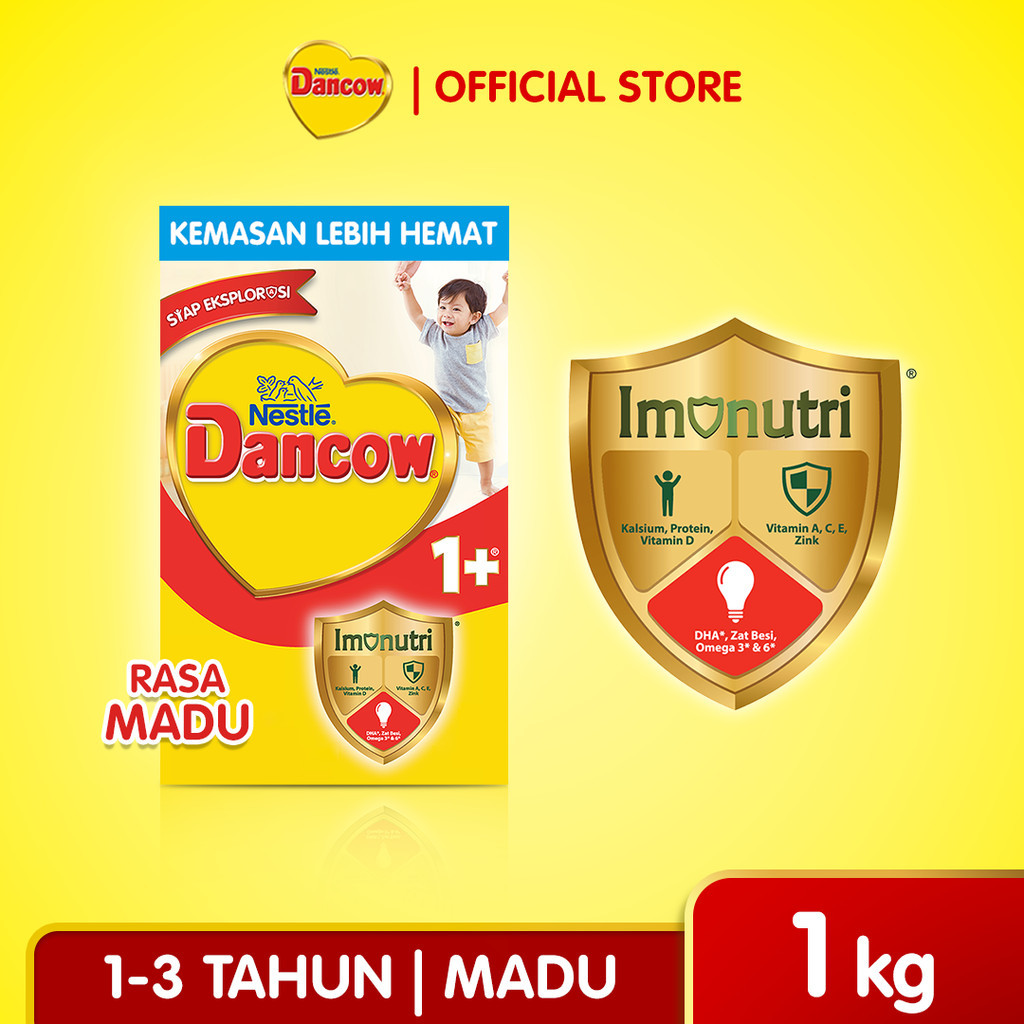 Jual Nestle Dancow 1+ Susu Pertumbuhan Rasa Madu 1-3 Tahun Box 1 kg ...