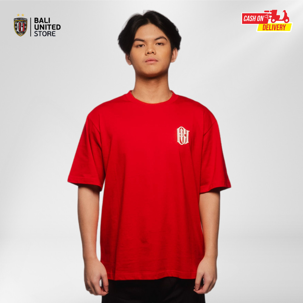 Jual Bali United Our Team Oversize Red T-Shirt - Merchandise Resmi ...
