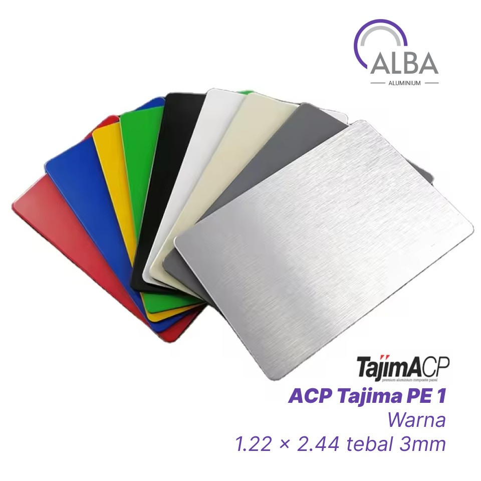 Jual ACP Tajima PE 1 Warna 1.22 x 2.44 tebal 3mm | Shopee Indonesia