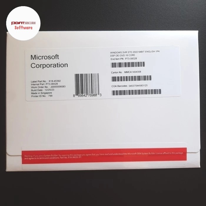 Jual WIN SERVER 2022 STD 16 CORE ORIGINAL FULL PACK | Shopee Indonesia
