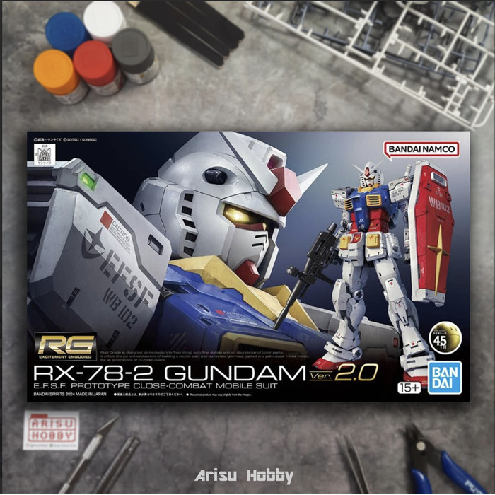 Jual RG RX-78-2 Ver 2.0 Real Grade RX-78 Ver 2 1/144 Bandai Model Kit ...