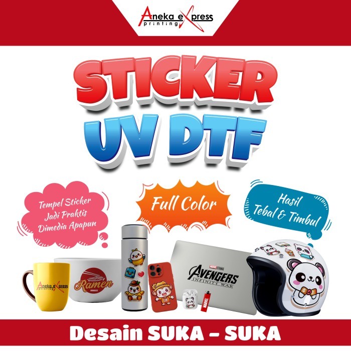 Jual Stiker TIMBUL UV DTF MURAH Stiker DTF A3 Sticker UV DTF 1 Meter ...