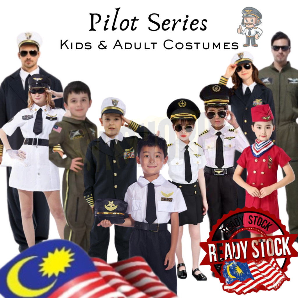 Jual Kostum Seri Kapten Pilot Maskapai SK Shoppe untuk Anak-anak Dewasa ...