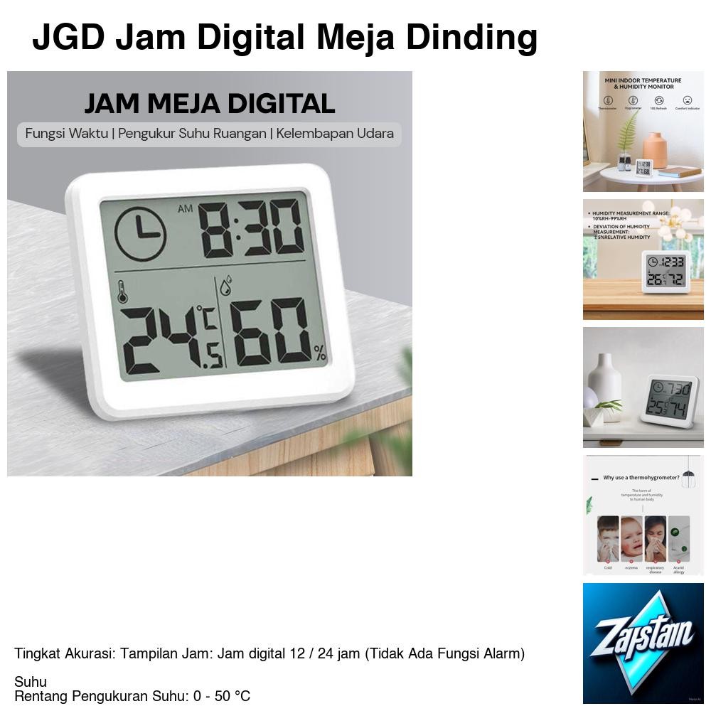 Jual JGD Jam Digital Meja Dinding Thermometer Hygrometer Sensor - ZL20 ...
