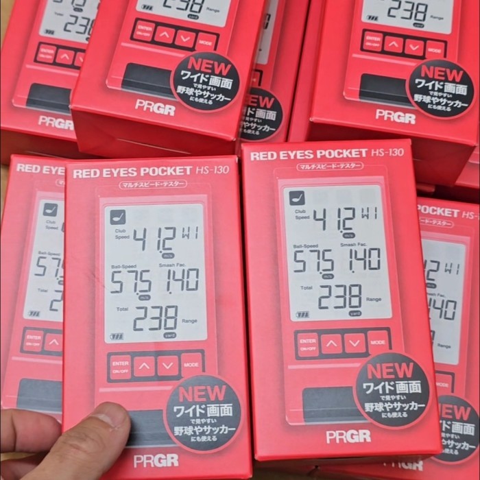 Jual NEW PORTABLE LAUNCH MONITOR PRGR RED EYES POCKET HS 130 | Shopee ...