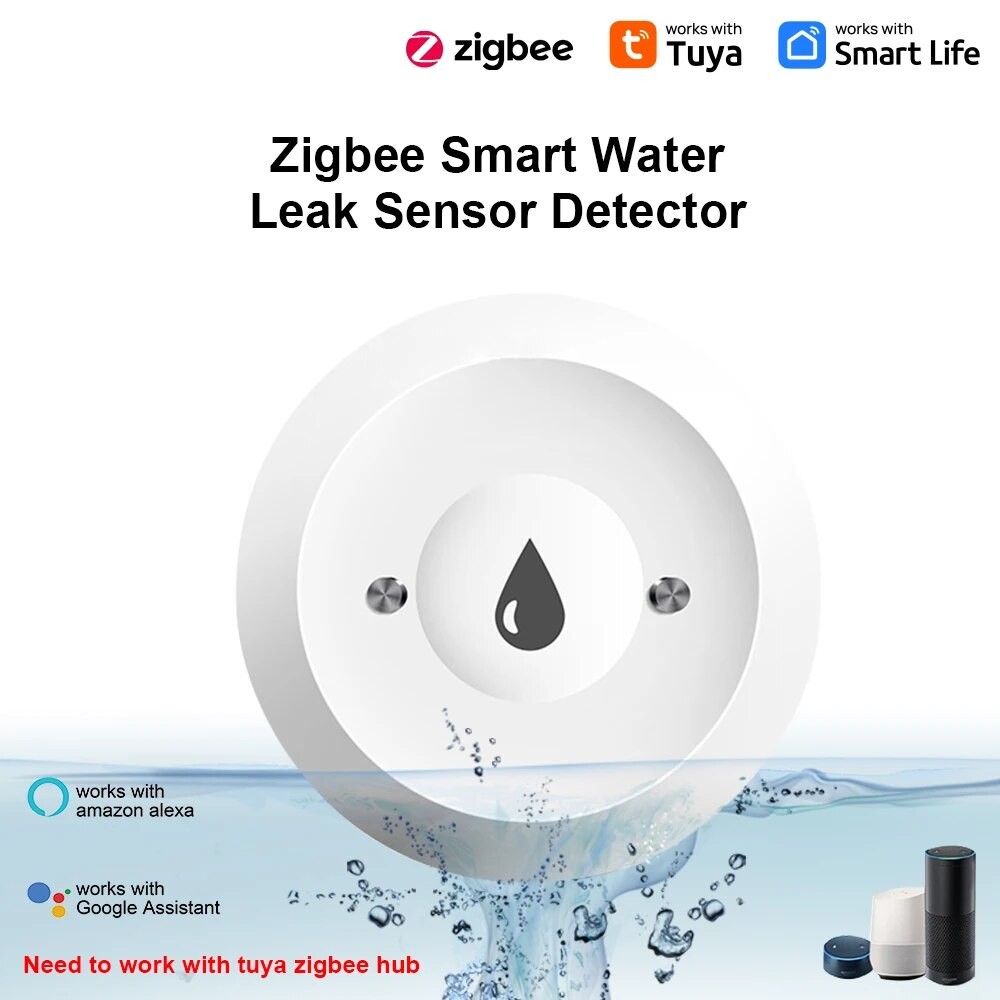 Jual Tuya Zigbee Water Leak Detector Water Flood Sensor Smart | Shopee ...