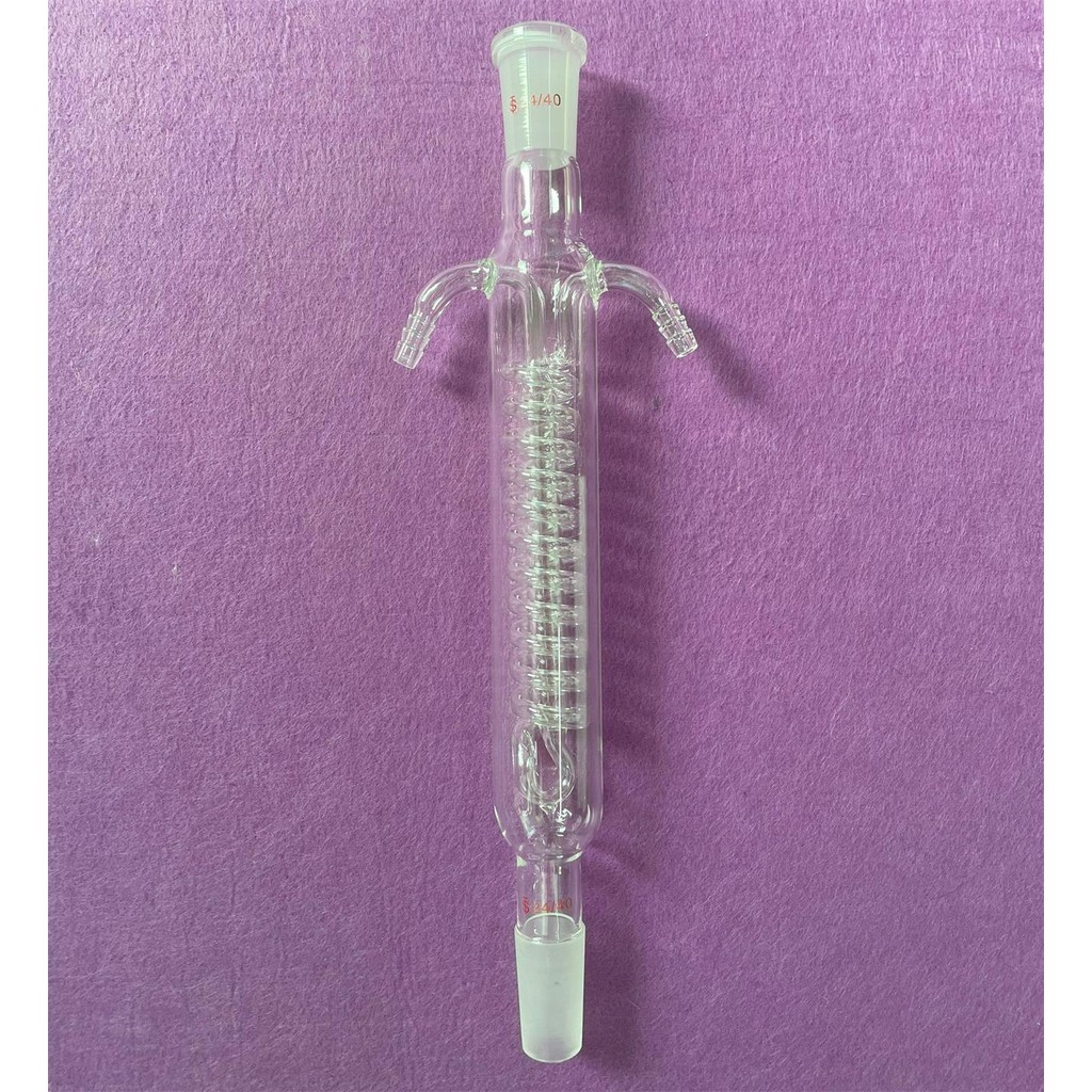 Jual Laboratory 200mm 24/40 Coiled Reflux Condenser G3.3 Glass | Shopee ...