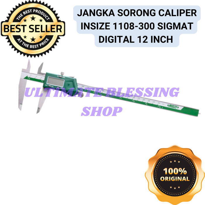 Jual Insize 1108-300 Sigmat Digital 12 Inch 300 Mm - Jangka Sorong Vernier Caliper Original ...