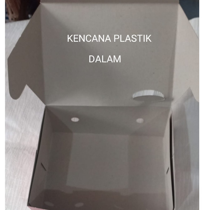 Jual BOX KOTAK DUS KUE SNACK POLOS 12 X 16 CM @100PCS | Shopee Indonesia