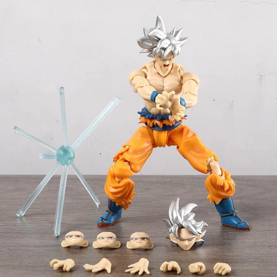 Jual Shf Sliver Hair Son Goku Ultra Instinct Model Figurals Brinquedos ...
