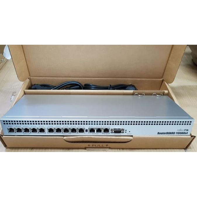 Jual Mikrotik Router Rb1100Ahx4 / Rb1100X4 13 Port Gigabit Rackmount 1U ...