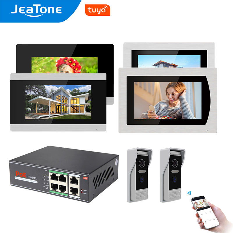 Jual Jeatone Wifi Video Intercom In Private House 7 Inch Tuya | Shopee Indonesia