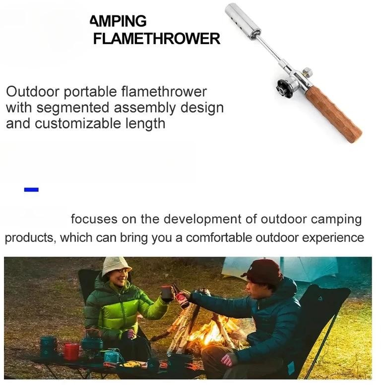 Jual Camping Long Flame Igniter Outdoor Portable Wooden Handle Burner ...