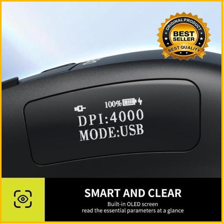 Jual Delux M912 Wireless Ergonomic With Oled Screen Terlaris 100 % ...