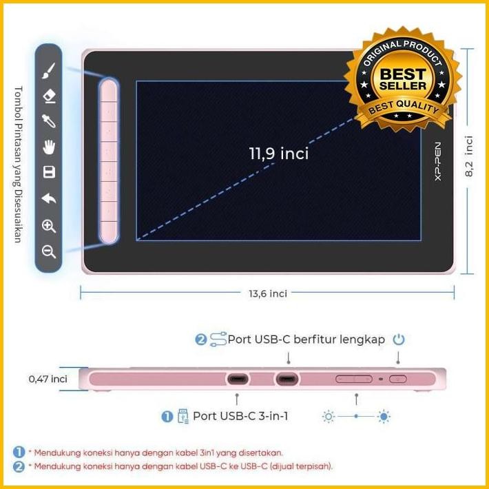 Jual Xppen Artist 12 2Nd Gen Drawing Display - 11.9 Inch Terlaris 100 % ...