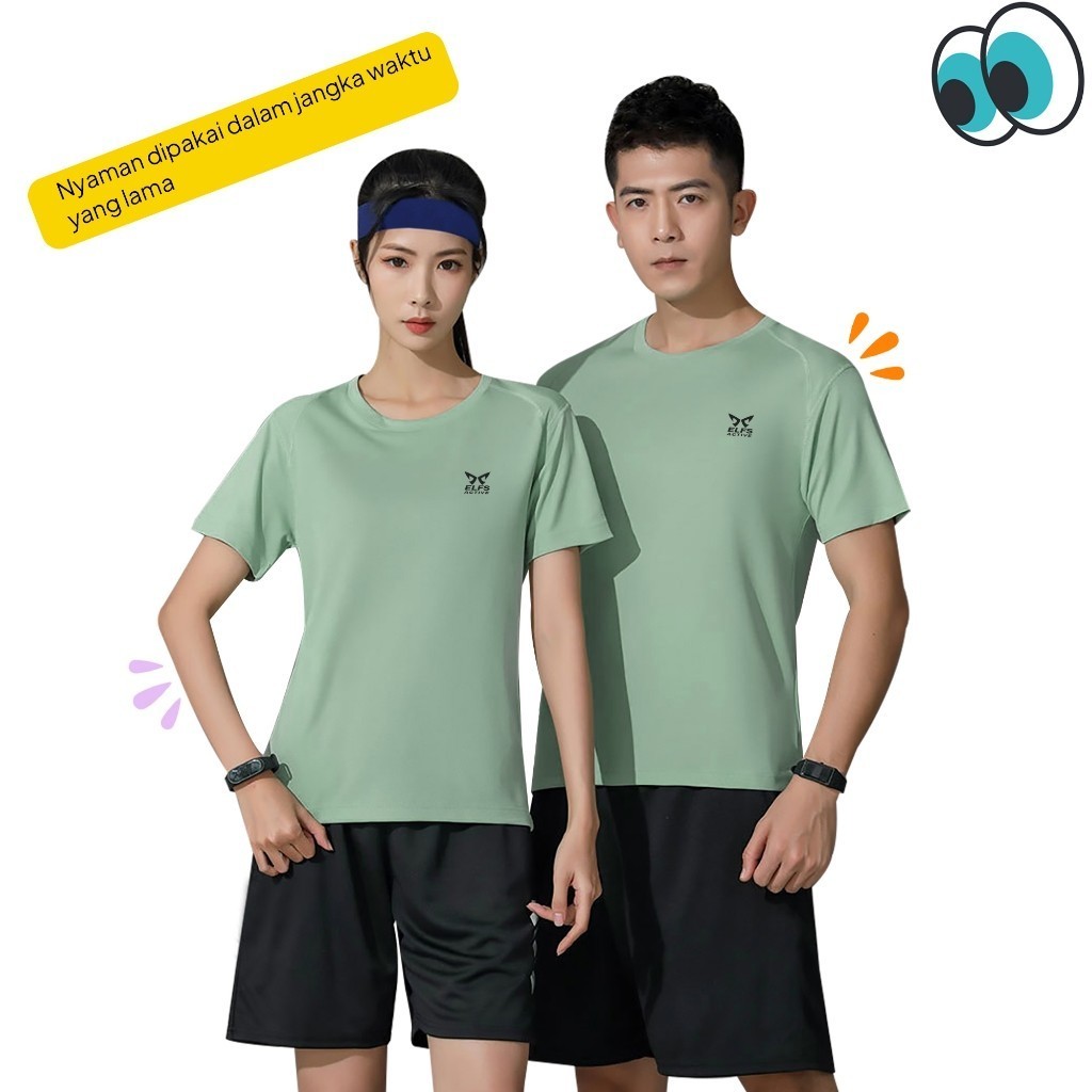 Jual Elfs Active Outdoor Jersey Dry Fit Baju Olahraga Daily Wear V2 | Shopee Indonesia