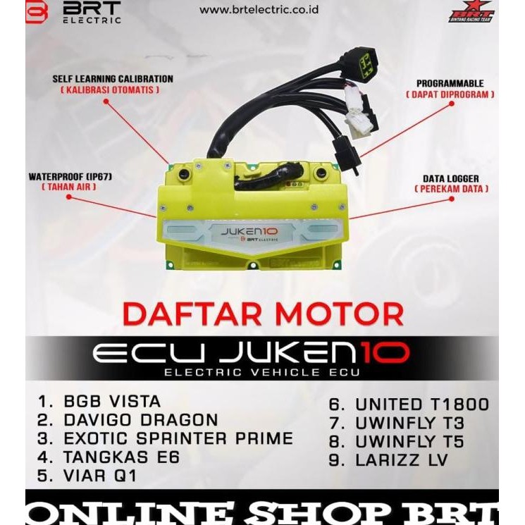 Jual ECU JUKEN 10 CAN BUS CONTROLLER BRT EV UNIVERSAL ELECTRIC VEHICLE ...