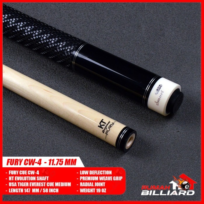 Jual Stick Billiard - Billiard Cue - Fury CW-4 - Black - HT Low ...