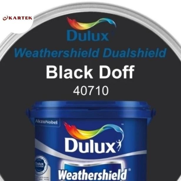 Jual Dulux Weathershield Core Dualshield Black Doff 40710 2.5 liter ...