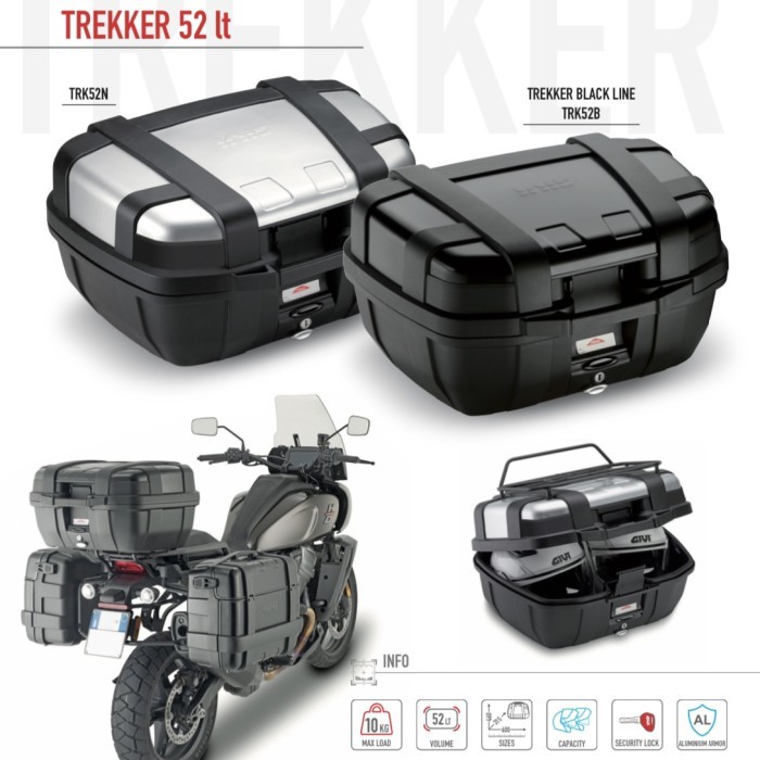 Jual GIVI TREKKER 52 TRK52N dan TRK52B ORIGINAL GIVI ITALY | Shopee Indonesia