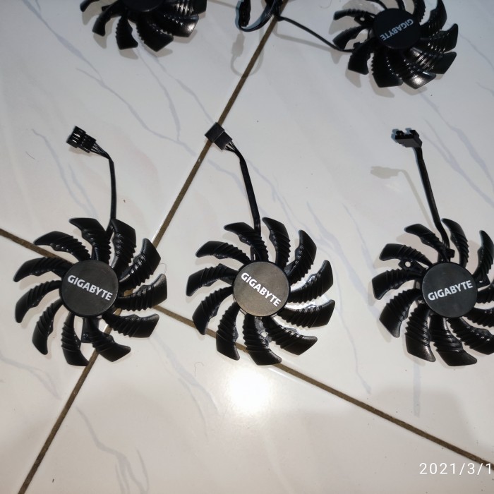 Jual Fan Vga 75mm 4pin Triple Fan Gigabyte AORUS 1080 1070 1060 980 dll ...