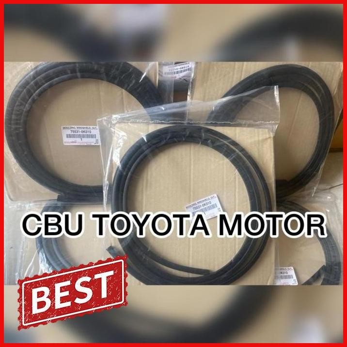 Jual [BSY] LIST LIS KARET MOULDING KACA DEPAN BESAR TOYOTA FORTUNER ...