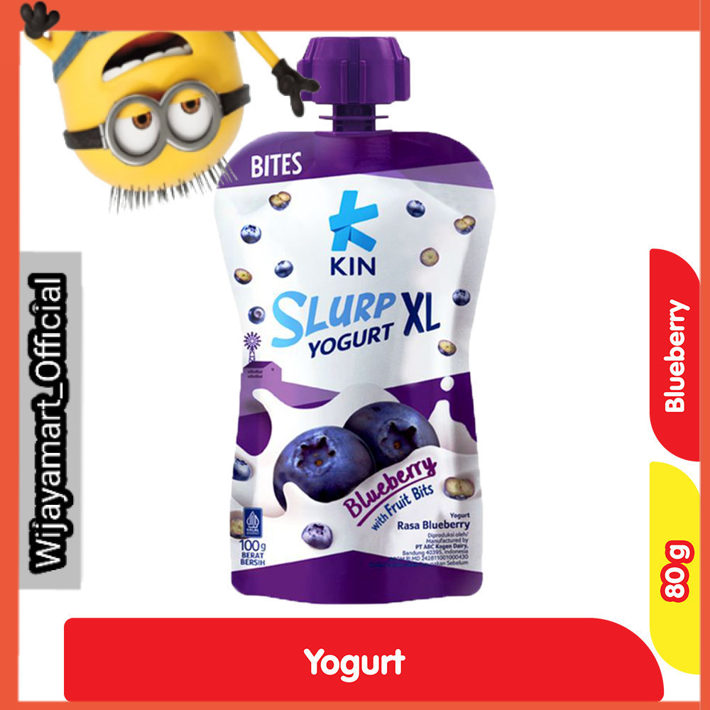 Jual Kin Yogurt Slurp XL Bluberi 80 g | Shopee Indonesia