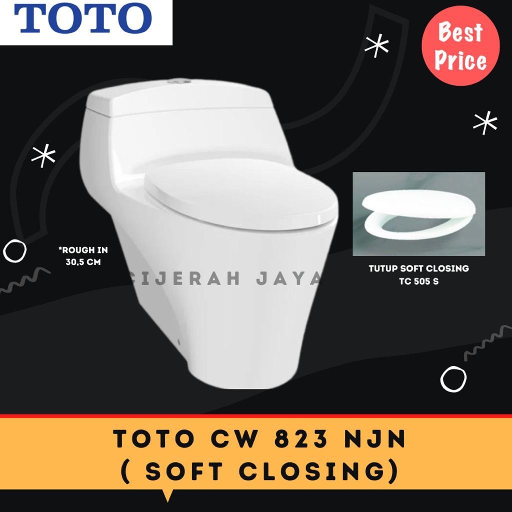 Jual Kloset Duduk Toto Cw823Njn / Closet Toto 4.5 / 3 L Dual Flush Eco / One Pieces Toilet Toto ...