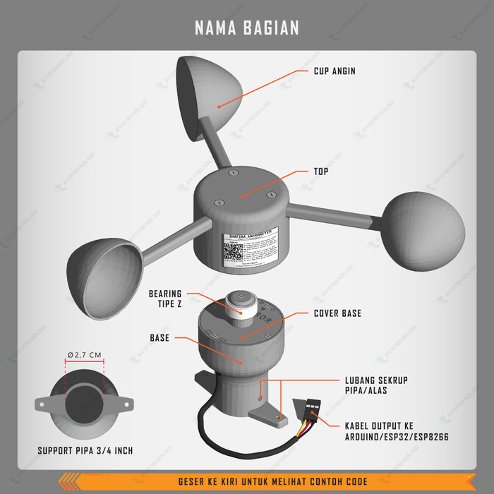Jual Produk Premium Zhafira Sensor Kecepatan Angin Anemometer Wind ...