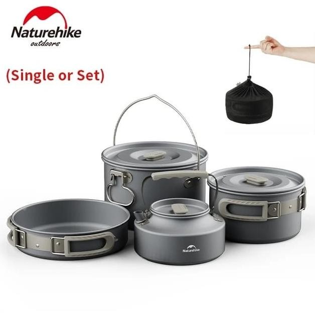 Jual COOKING SET NATUREHIKE CNK2450CF010 ALUMINIUM ALAT MASAK CAMPING ...