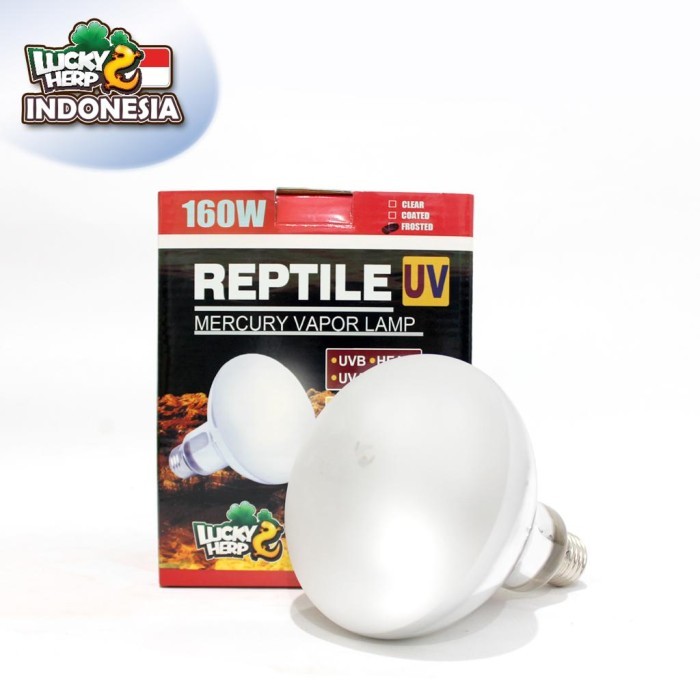 Jual Lucky herp Reptile Mercury Vapour - 160w lampu reptil mirip solar glo | Shopee Indonesia