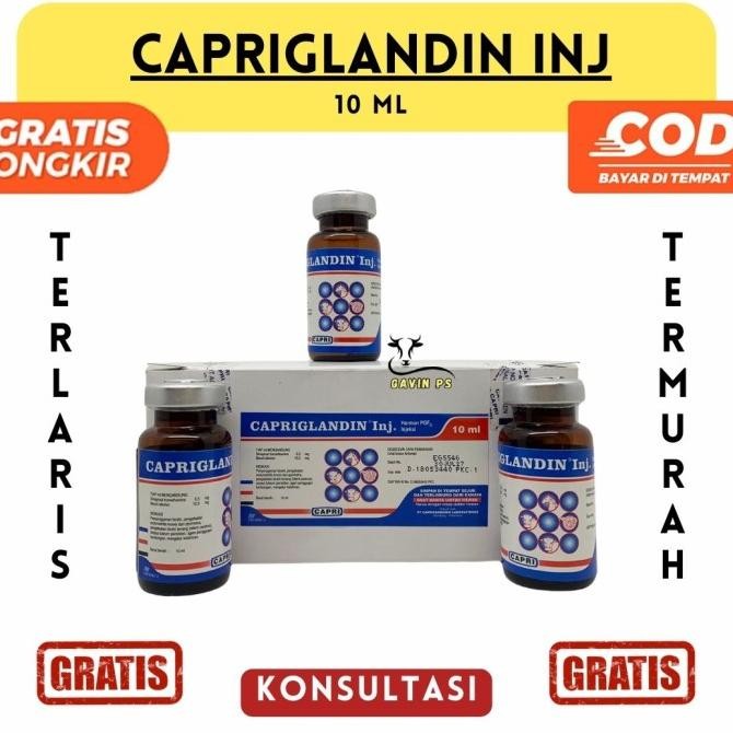 Jual CAPRIGLANDIN INJ 10 ml - Obat Birahi Hewan, Hormon Sinkronisasi ...