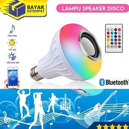 Jual Sale Speaker Lampu Bluetooth Wireless Disco Led Music Plus Remote ...