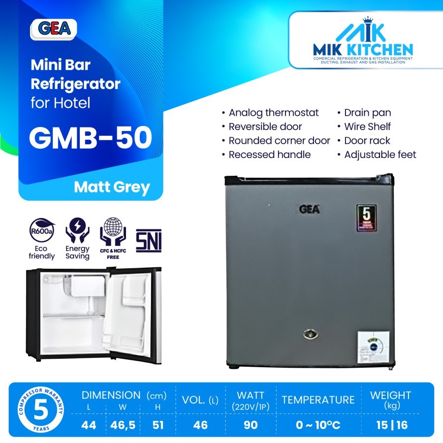Jual GEA Mini Bar Refrigerator for Hotel GMB-50 / GMB 50 / GMB50 ...