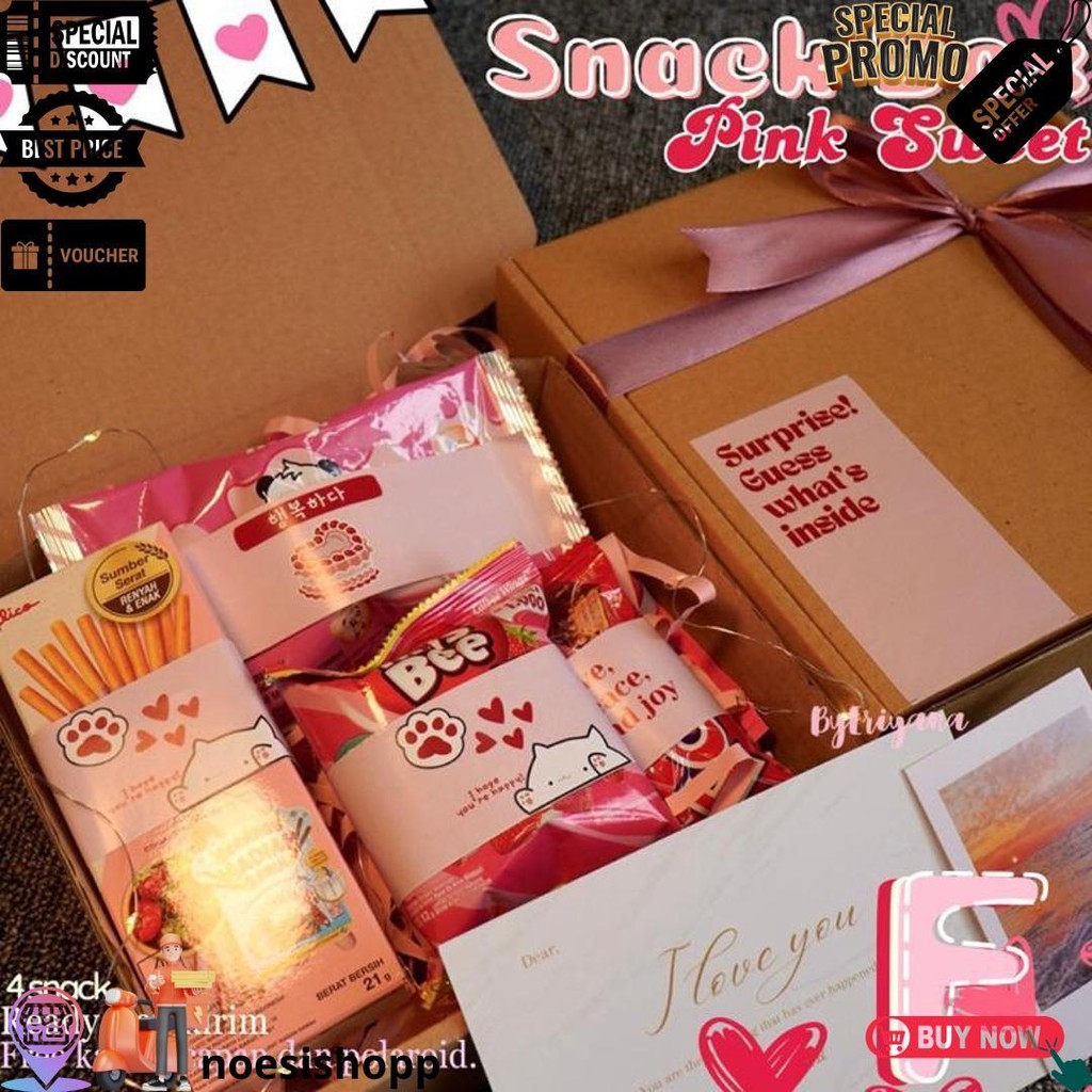 Jual Hampers Snack Box Set Kado Jajan Makanan Minuman Makanan Ringan ...
