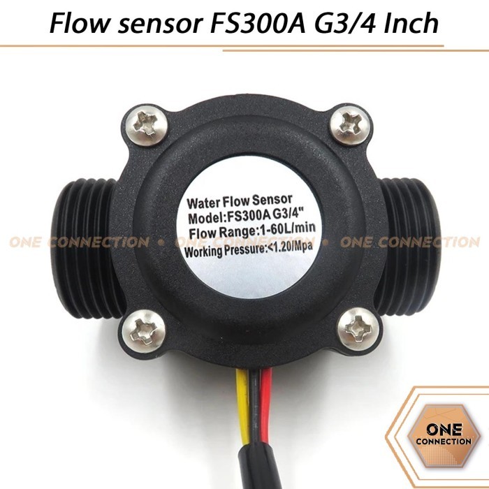 Jual Water flow sensor 3/4 inch / Flow sensor FS300A G3/4 inch | Shopee ...