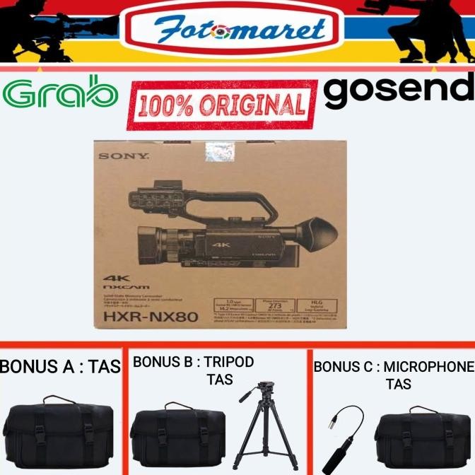 Jual SONY HXR-NX80 4K NXCAM/CAMCORDER SONY HXR-NX80 HDR FAST HYBRID AF ...