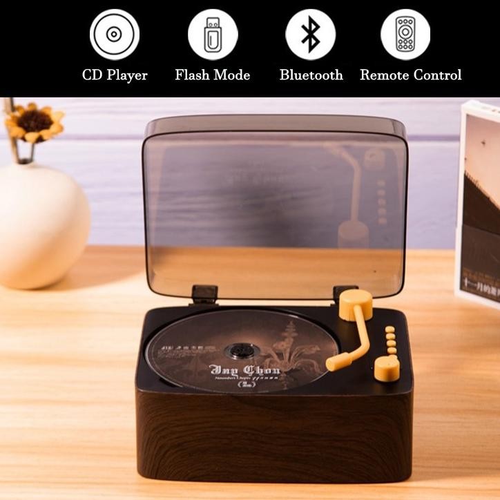 Jual AR PORTABLE CD PLAYER BLUETOOTH SPEAKER RECHARGEABLE MUSIC PLAYER ...