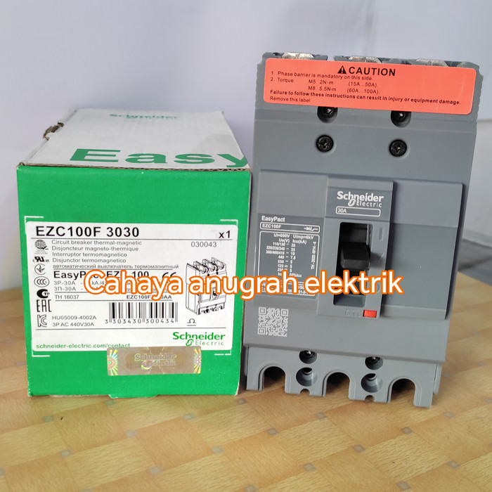 Jual Terpercaya Dan Aman Mccb Ezc100F 30A 3P Mccb/Nfb Schneider Ezc100F 30A 30 Amper 3 Phase ...