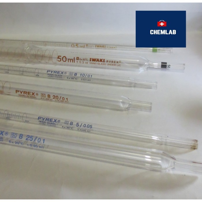 Jual Measuring pipet 1 ml iwaki pyrex / pipet ukur | Shopee Indonesia