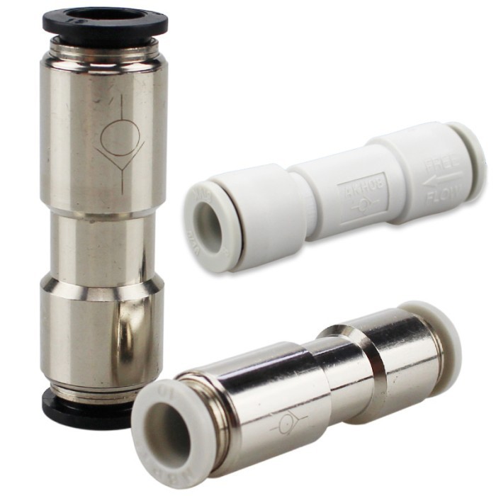 Jual CHROMEE Pneumatic Check Valve One Way Non-return Valve Straight ...
