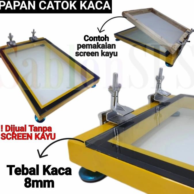 Jual Meja Sablon Portable Bahan Besi Kaca Catok Engsel | Shopee Indonesia