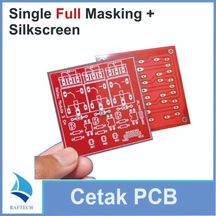 Jual MURAH Jasa Cetak PCB Single Layer PCB Masking Jalur +Full Masking ...