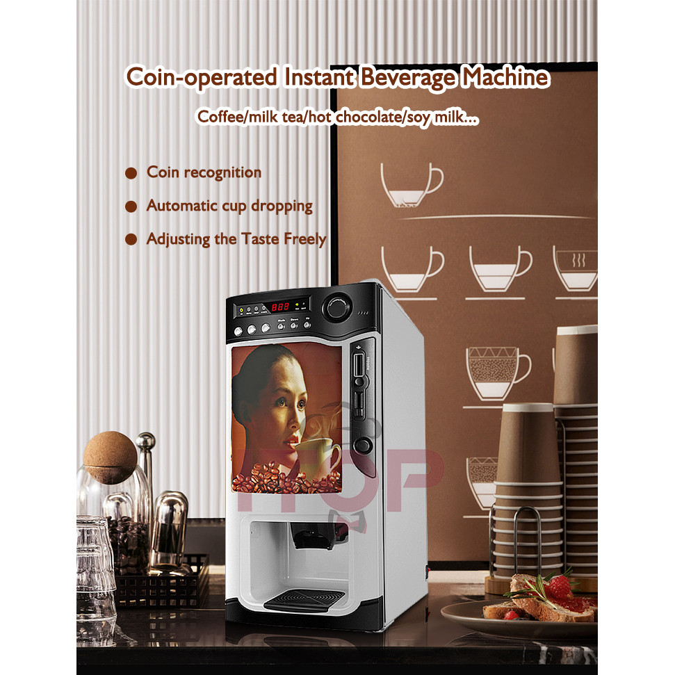 Jual ITOP IT-CIM03B Automatic Bevera Vending Machine with Coin | Shopee Indonesia