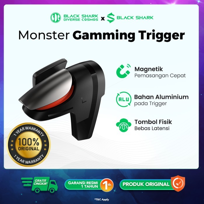 Jual Black Shark The Monster Gaming Trigger PUBG CODM Free Fire ...