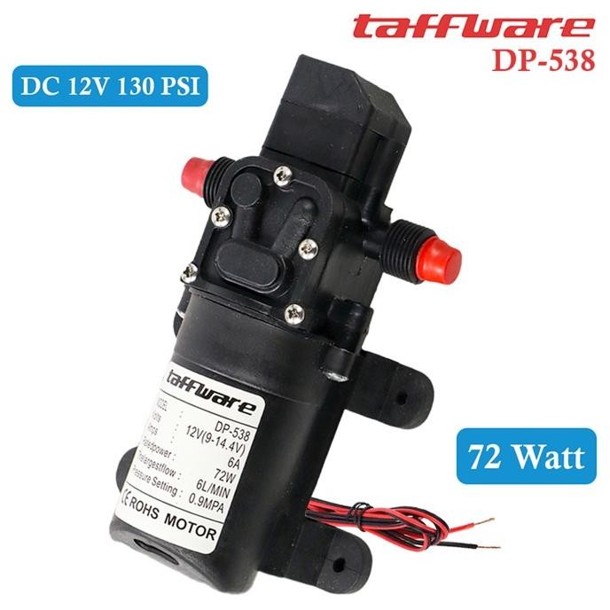 Jual POMPA AIR DC 12V 130 PSI TAFFWARE DINAMO DORONG CUCI MOTOR AC MINI ...