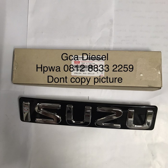 Jual Jual Emblem Logo Isuzu Grille Radiator Mux Dmax 4Jk 4Jk1 Asli ...