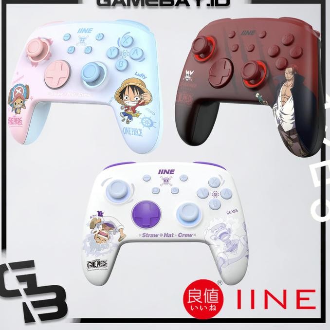 Jual IINE One piece Wireless Pro Controller Switch / PC / IOS /Android / Steam / Stick | Shopee ...