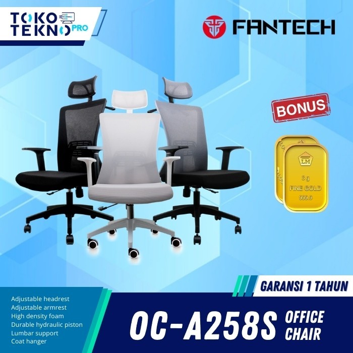 Jual Fantech OCA258s / OCA-258s Office Chair | Shopee Indonesia